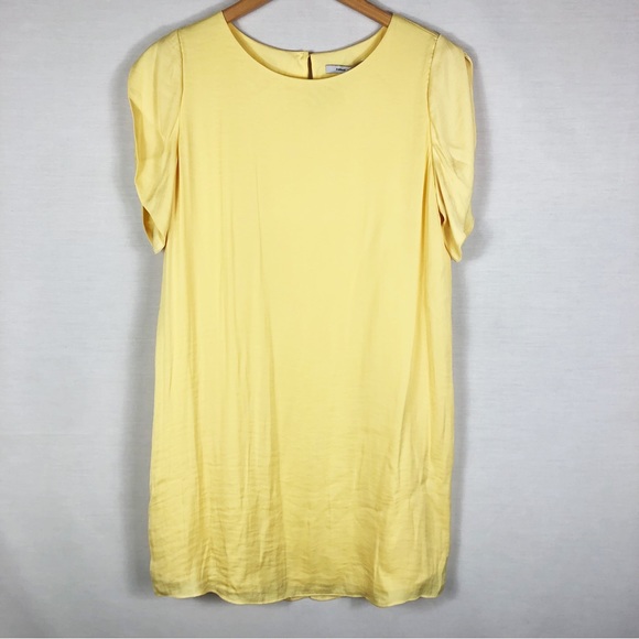 Naked Zebra | Dresses | Nwt Naked Zebra Shift Mini Dress Pale Yellow ...